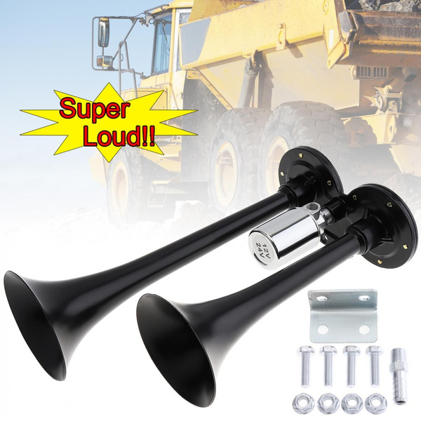 12V 178dB Super Loud Dual Trumpet Electronically Controlled Car Air ...