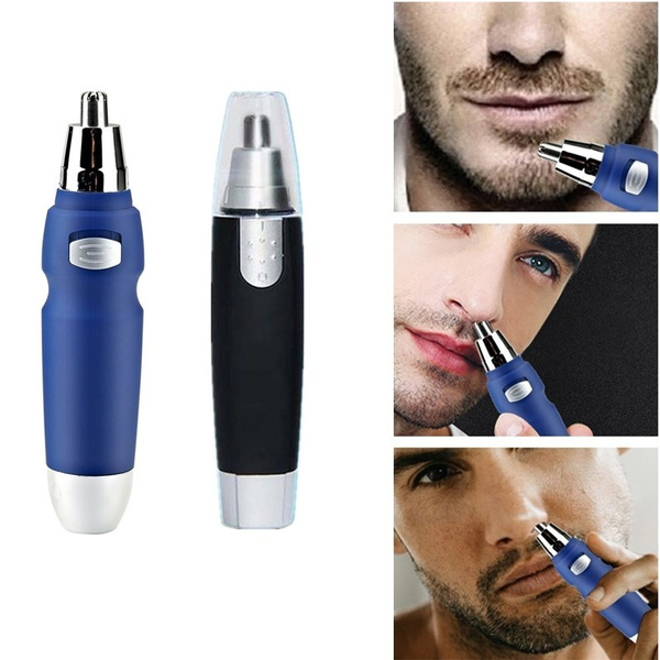 Electric Nose Trimmer For Men Beauty AA Battery Nose and Ear Hair ...