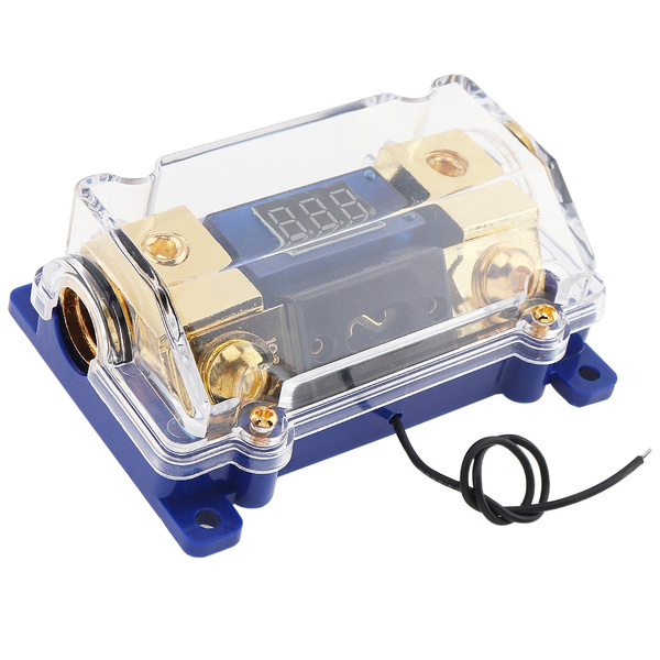 Universal 100A Car Audio Power Fuse Box Holder Block LED Voltage ...