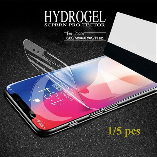 Ultra Slim Flexible Hydrogel Screen Protector For iPhone Xs Max Xr Xs X ...