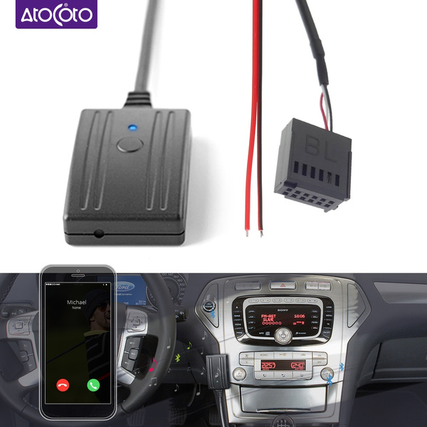 Car Bluetooth 5.0 Kit Phone Call Handsfree 12Pin AUX Adapter for Ford ...