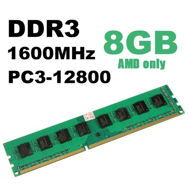 8GB DDR3 1600MHz 240pin 1.5V DIMM RAM Desktop Memory Supports Dual ...