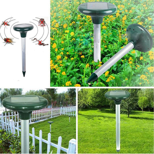 1PC Outdoor solar ultrasonic mousetrap solar insect repellent solar ...