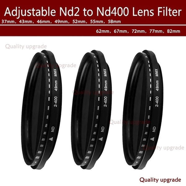 New Quality Fader Variable ND Filter Adjustable ND2 to ND400 Neutral ...
