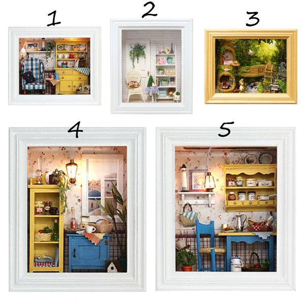 Dollhouse Miniature diy House Kit Creative Room with Furniture for ...