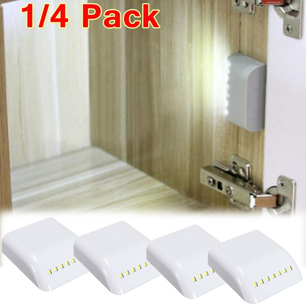 1/4 Pack 7LED Under Cabinet Light LED Wireless Motion Automatic Sensor ...