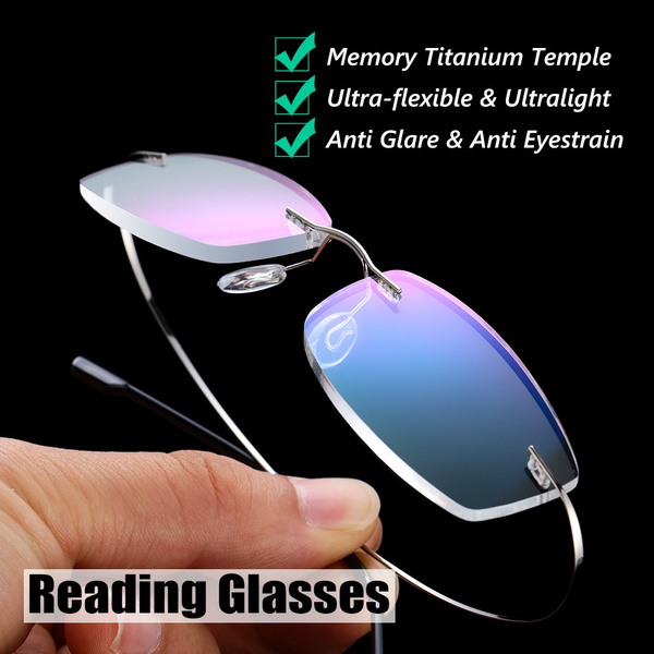 Elder Vision Care Spectacles Rectangular Ultralight Memory Titanium ...