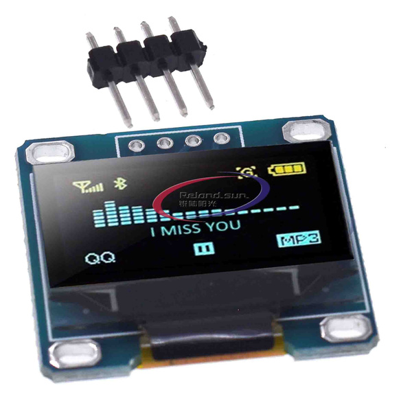 0.96 Inch I2c IIC Serial 12864 128X64 OLed Yellow Blue LCD LED Display ...