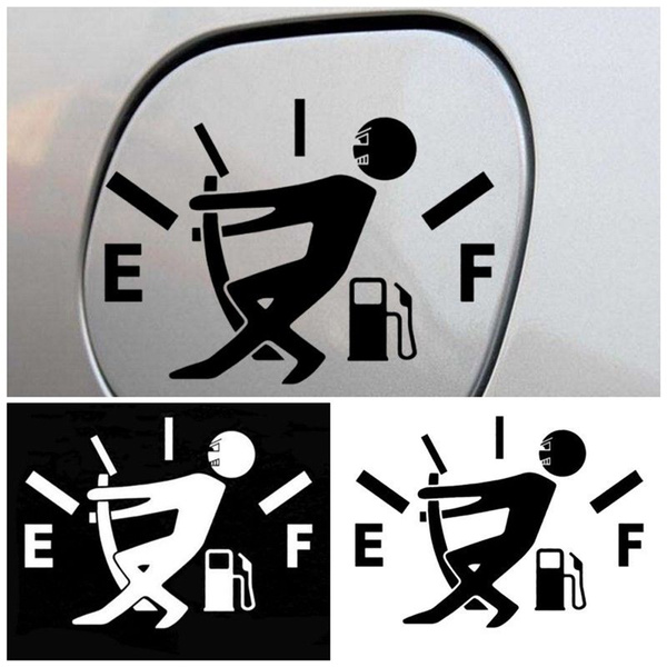 Car Stickers 1pc Funny Car Sticker Pull Fuel Tank Cover Pointer ...