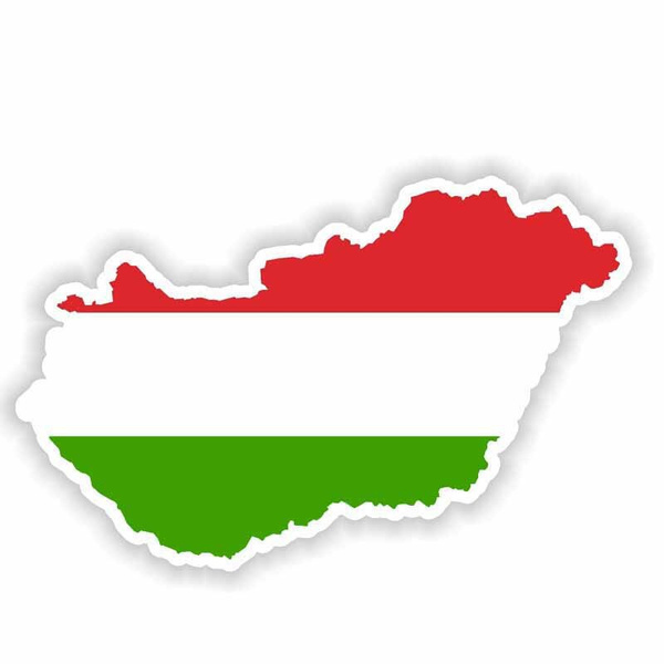 2020 NEW 17CM*11CM Creative Hungary Map Flag Helmet Decal Car Sticker 6 ...
