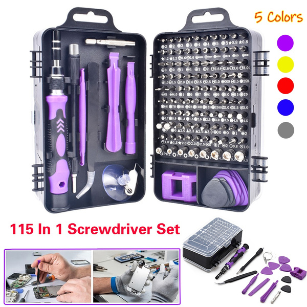 115 In 1 Screwdriver Set Mini Precision Screwdriver Multi Computer PC Mobile Phone Device Repair ...