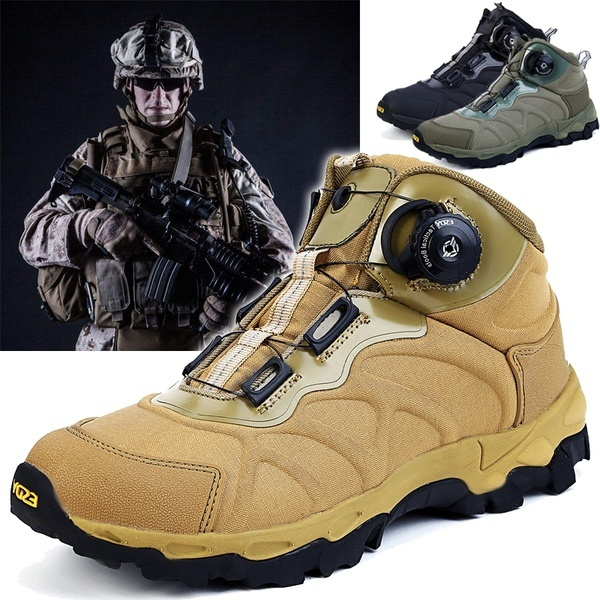 Tactical Military Combat Boots ESDY Outdoor Quick Reaction Boots BOA Lacing System Breathable ...