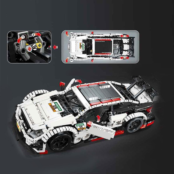 IN STOCK MOC-6688 Racing Car Building Blocks Bricks Assembly Car ...