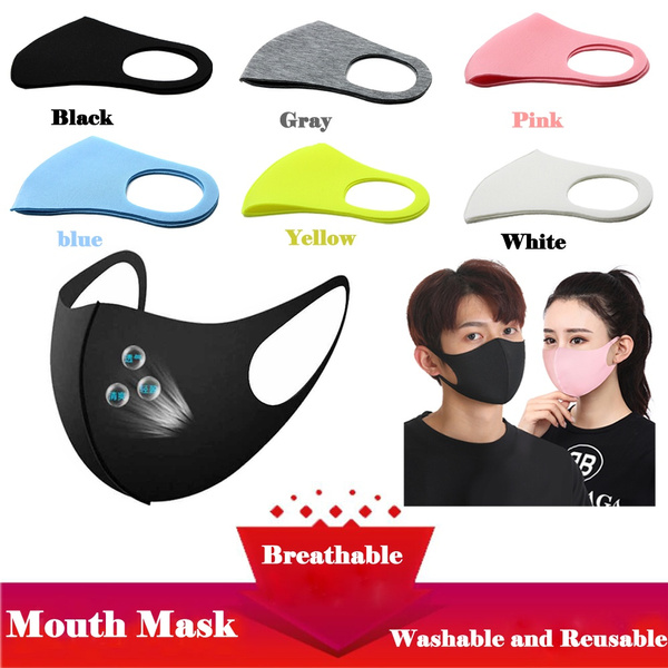 1Pcs Pollution Mask Anti Air Dust and Smoke Pollution Mask with Elastic ...