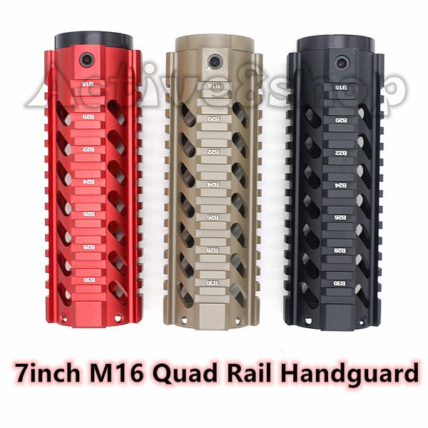 Tactical 7'' inch Quad Rail Handguard Free Float Rail Mount Systwm ...