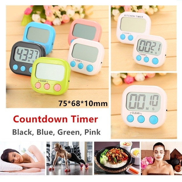 4 Colors Lovely Kitchen Timer Multi Function Countdown Electronic Timer