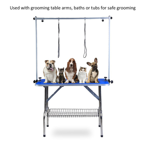 GT-205-H 36 Inch Adjustable Height Dog Cat Pet Grooming Bath Table With ...