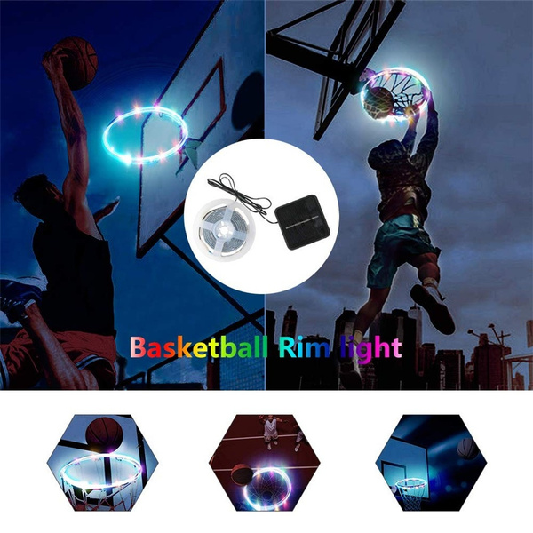 Hoop Light LED Lit Basketball Rim Attachment Helps You Shoot Hoops At ...