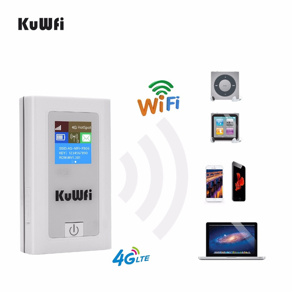 4G Wifi Router Unlocked 3G/4G LTE Travel Router 5200mAh Power Bank FDD ...
