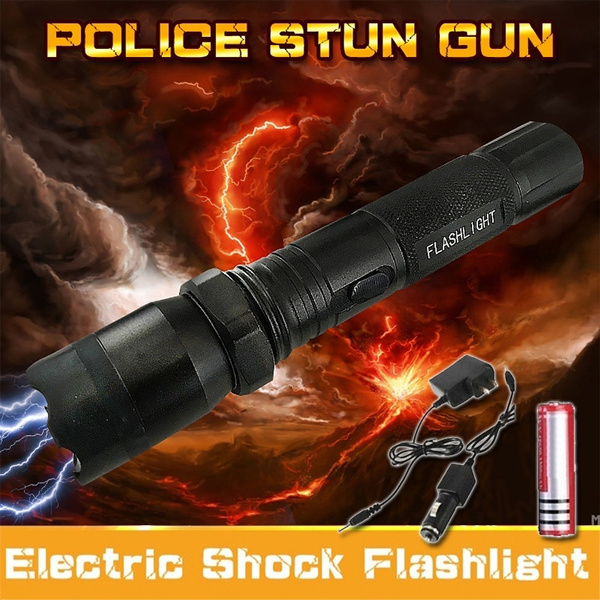 Portable Travel Lightning Electric Shock Flashlight Mini Stun Torch ...