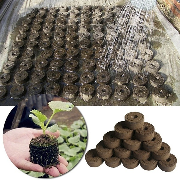 5/20/50/100 Pcs 25/30/38mm Peat Pellets Seed Starting Seedling Plugs ...