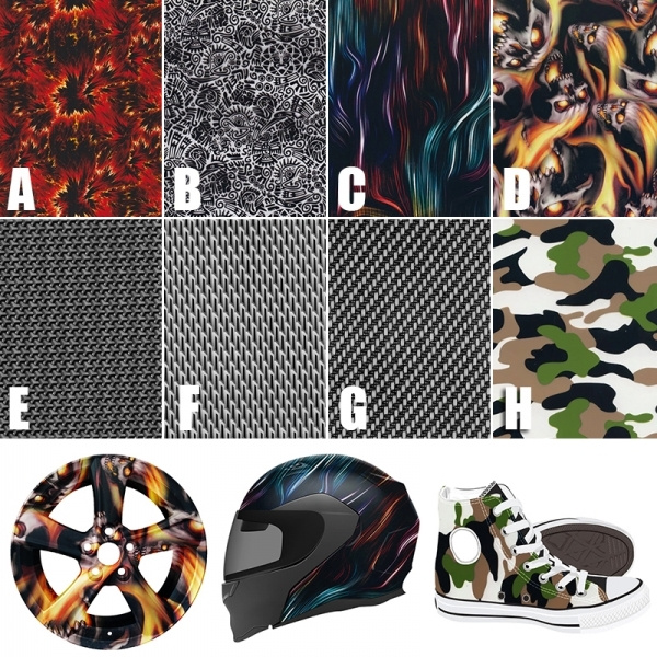 New High Quality PVA Water Transfer Film Hydrographic Hydro Dipping Dip ...