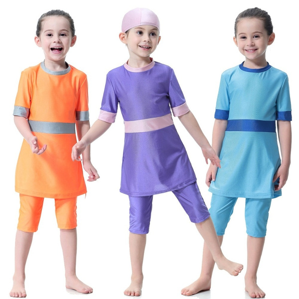 Muslim swimwear Islamic Swimsuit children traditional clothing for kids ...