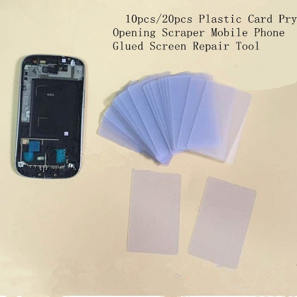 10pcs Plastic Card Pry Opening Scraper Mobile Phone Glued Screen Repair ...