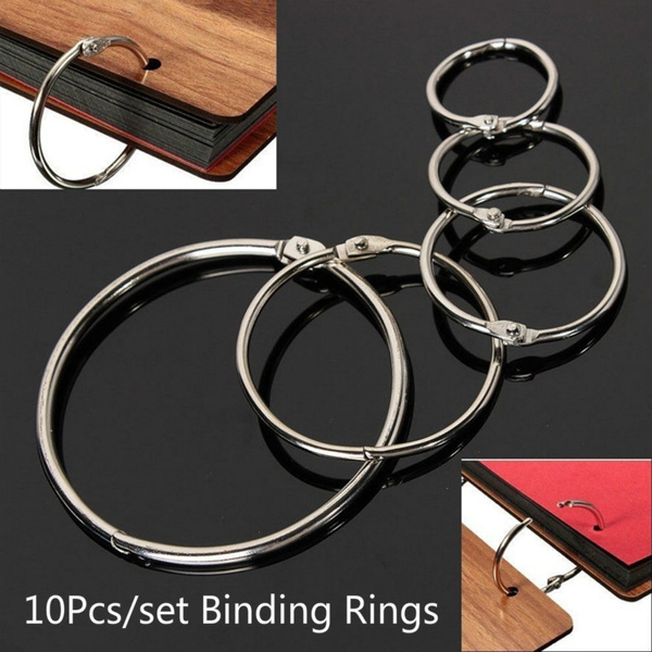 10Pcs/Lot Bind Ring Silver Metal Loose-leaf Ring for School Office ...