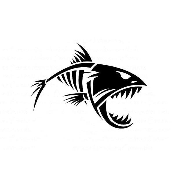 Camping Sports & Outdoor Recreation Bone Fish Decal etna.com.pe