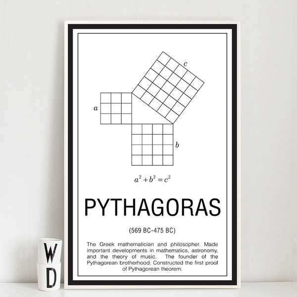 Math Poster Prints Maths Education Wall Art Canvas Painting Picture ...