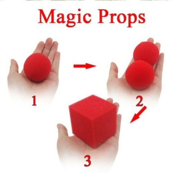 Magic Prop Red Sponge Ball Block Comedy Tricks Funny Gift | Wish