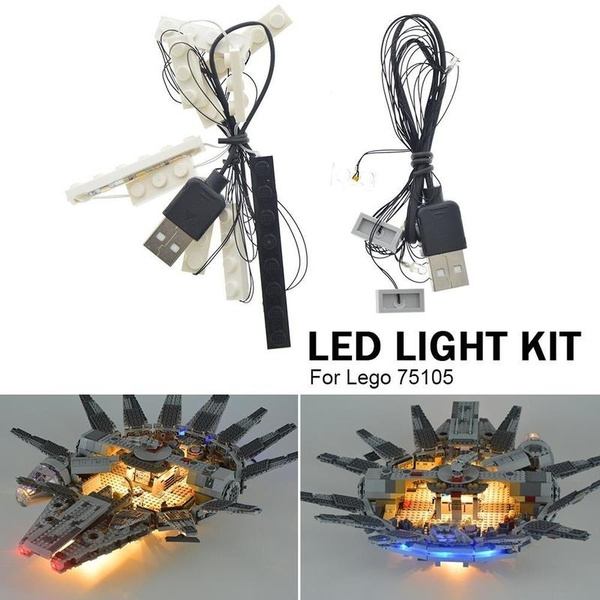 LED Light Lighting Kit for LEGO Star War 75105 /05007 Millennium Falcon ...