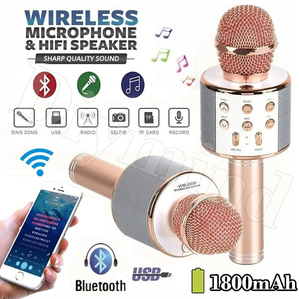 1800mAh Handheld Wireless Bluetooth Microphone KTV Karaoke Microphone ... 1800mAh Handheld Wireless Bluetooth Microphone KTV Karaoke Microphone ...