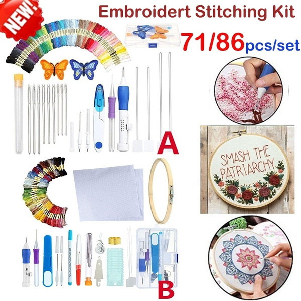 71/86pcs Magic Embroidery Stitching Punch Needle Tool Sets Magic ...