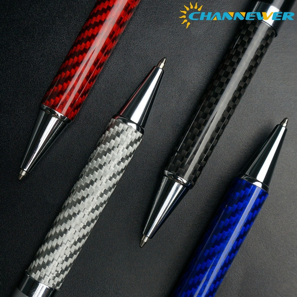 Carbon Fiber Ballpoint Pen, Retractable Rollerball Pens Smooth Writing ...