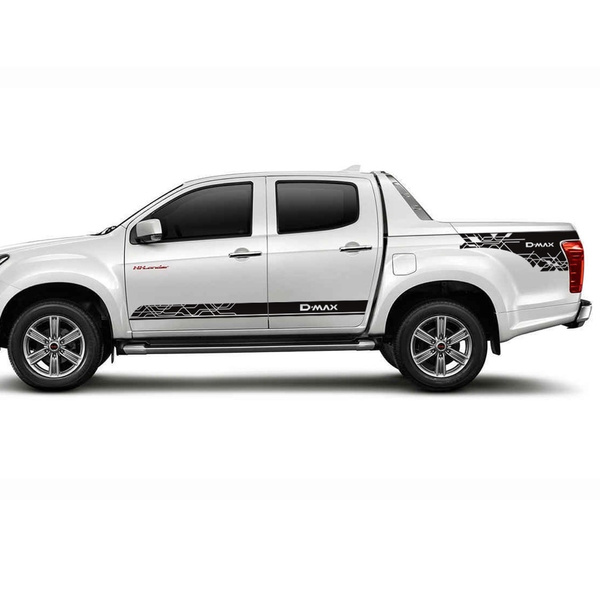 4 pcs. Side and rear circuit lines stripes graphic vinyl car sticker ...