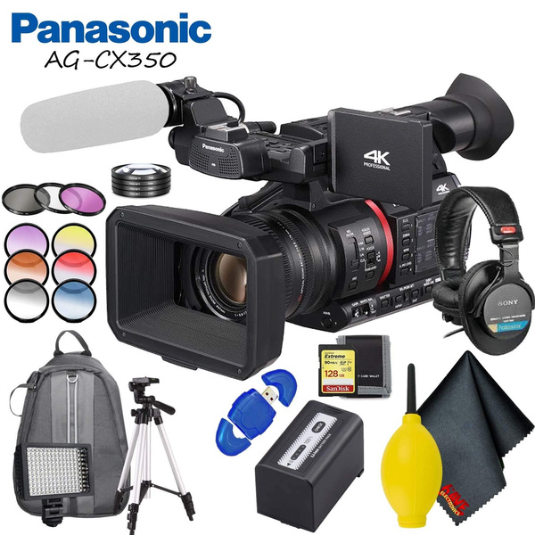Panasonic AG-CX350 4K Camcorder Fully Loaded Accessory Bundle | Wish