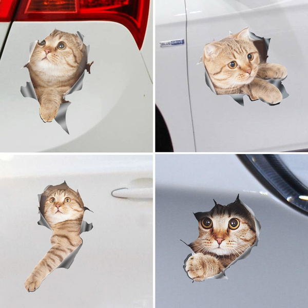 Cute Cat Car Stickers,High Quality 3D Car Stickers,Cute Cat Stickers ...