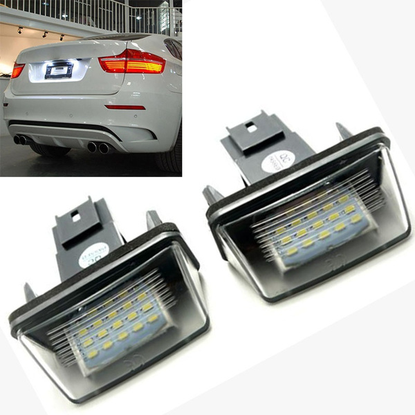 2pcs 18LED License Plate Light Fit for Peugeot 207/308 Citroen C3/C5/C6 ...