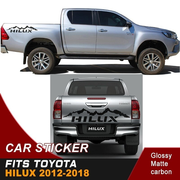 mountain car sticker 4x4 off road vinyl graphics for toyota hilux revo ...