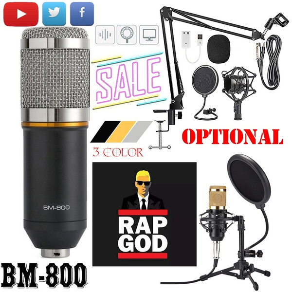 Upgraded Version Desktop Microphone Set Condenser Microphone ...