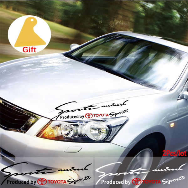 2Pcs Car Styling Vinyl Sport Racing Decal Car Reflective Lamp Eyebrow ...