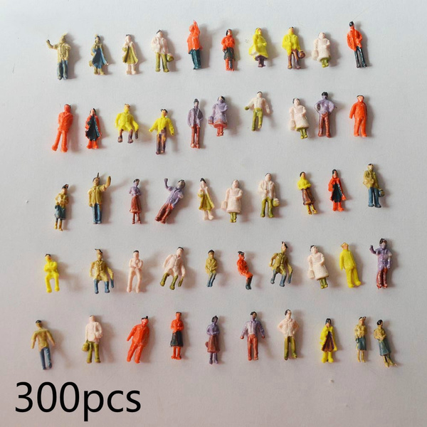 300pcs Model Building People Figures Passengers Train Scenery 1:150 ...