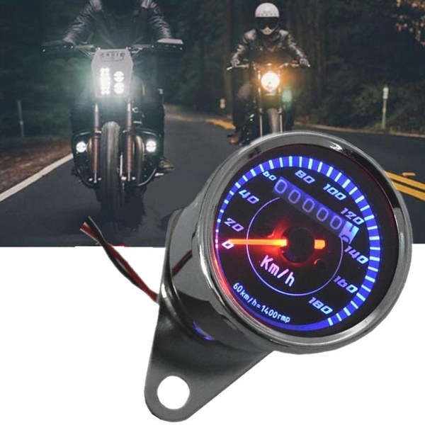 Universal Digital Motorcycle Electric Speedometer Tachometer Mechanics ...