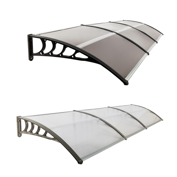 40"x 120" Outdoor Polycarbonate Front Door Window Awning Patio Canopy ...