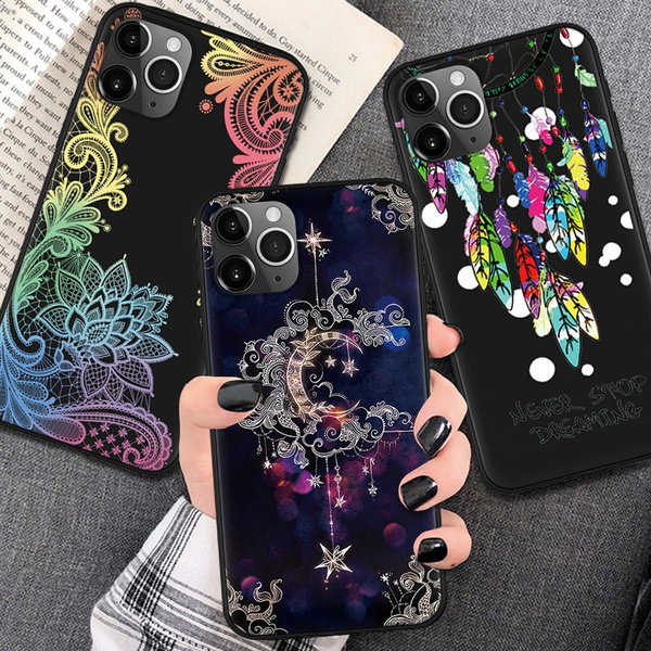 Women Lace Flower Girls Soft Cell Phone Case for iPhone 11 Pro Max XR X ...