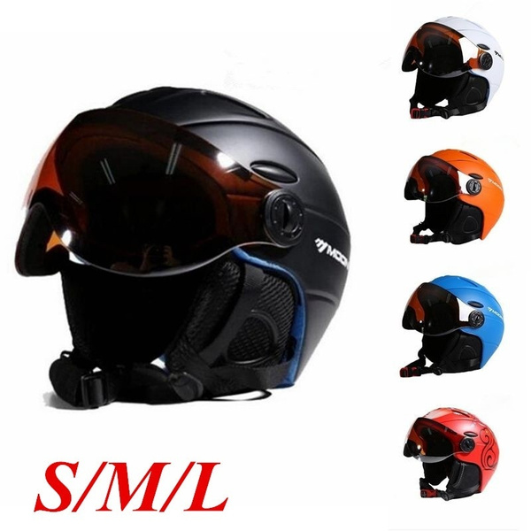 Ski Helmet Safety Helmet with Goggles Integrated Molding Male and ...