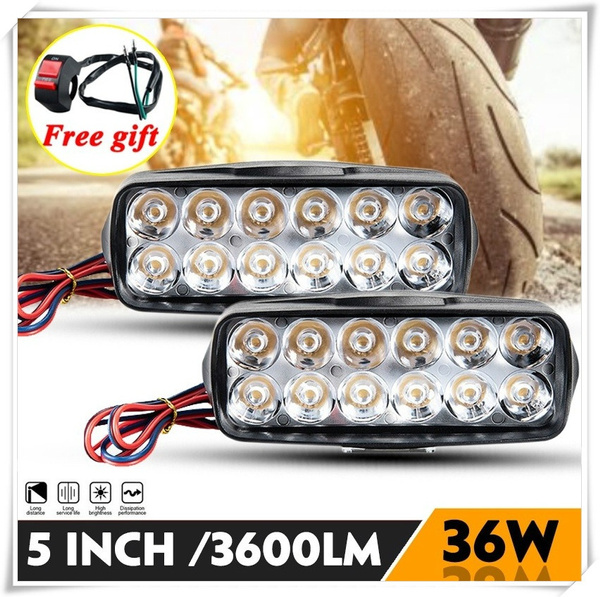 Working Lamp DRL Headlight Bulbs for Motorcycle Off Road Tractor Truck ...