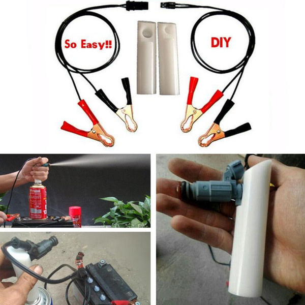 Universal Fuel Injector Flush Cleaner Jet Nozzle Cleaning Tool for Auto ...